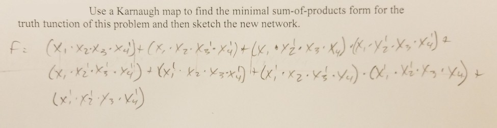 Solved Use a Karnaugh map to find the minimal | Chegg.com