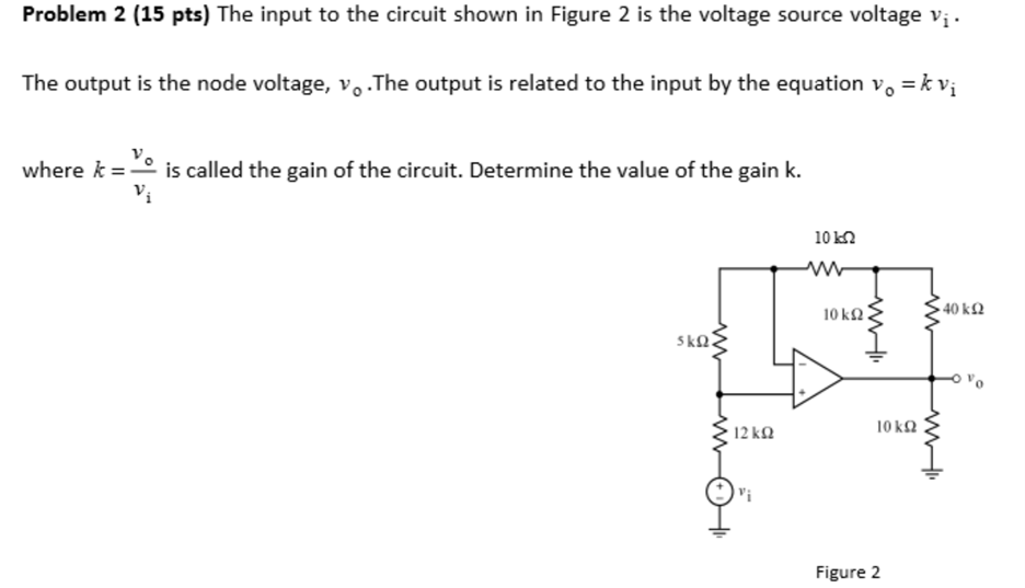 Solved Problem 2 (15 pts) The input to the circuit shown in | Chegg.com