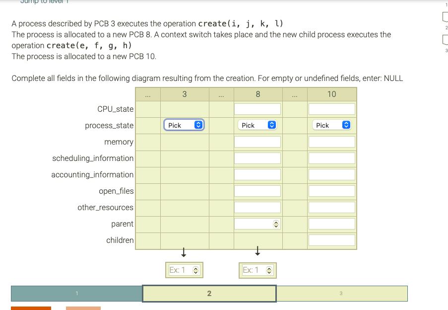 Solved A process described by PCB 3 executes the operation | Chegg.com
