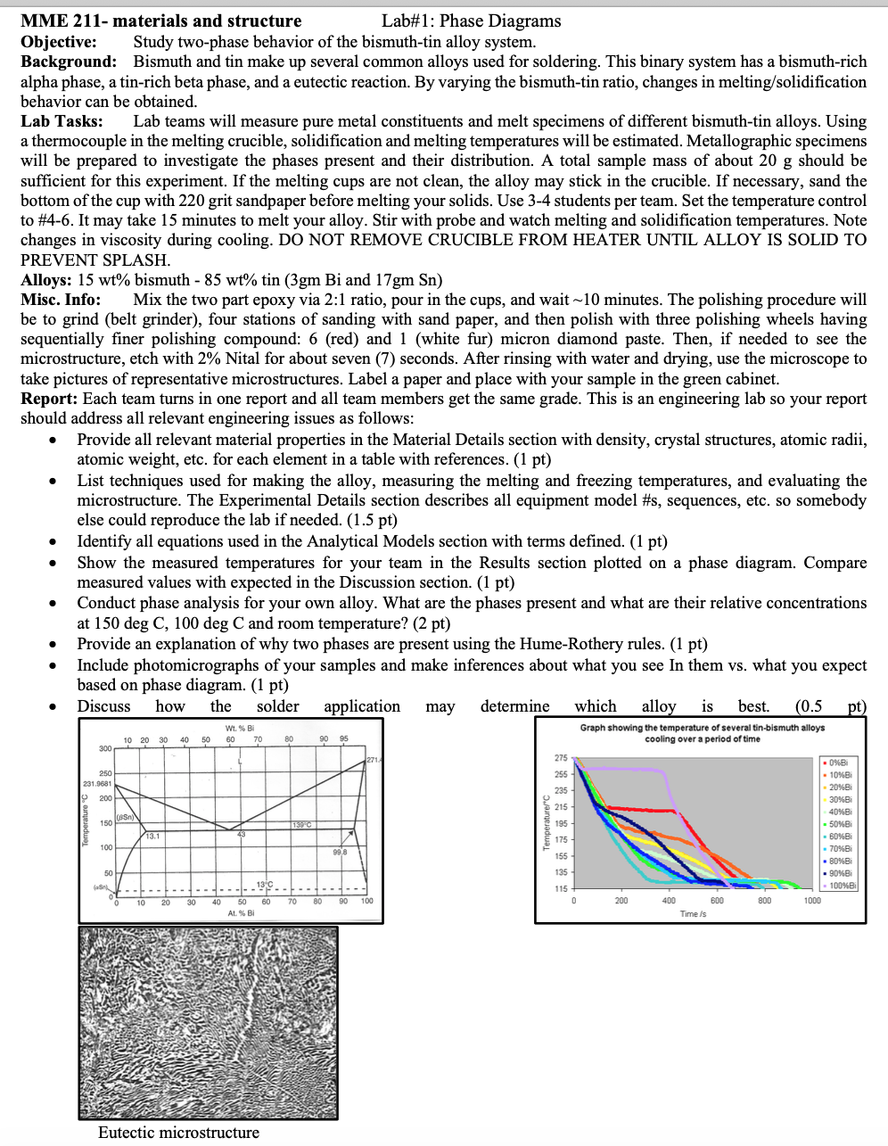 MME 211- materials and structure Lab#1: Phase | Chegg.com