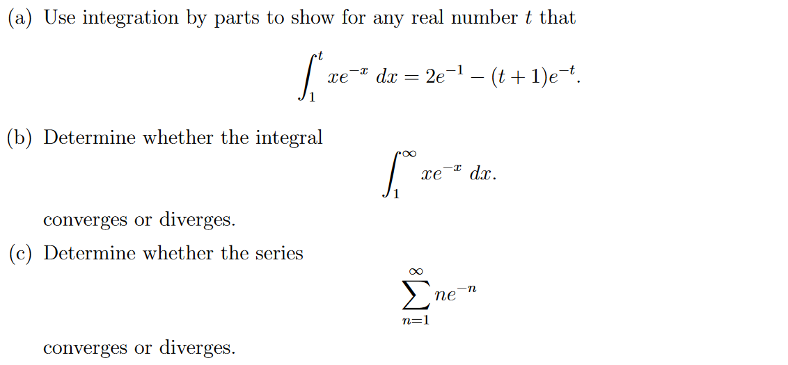 Solved (a) Use integration by parts to show for any real | Chegg.com