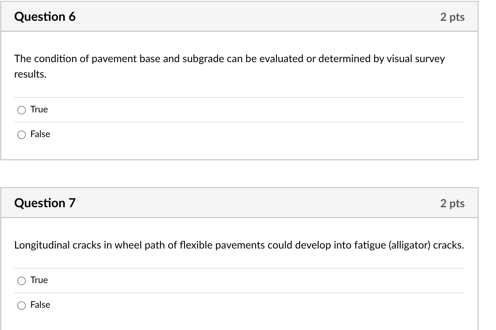 Solved The condition of pavement base and subgrade can be | Chegg.com