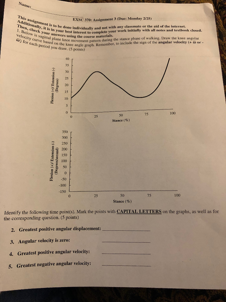 Name EXSC 370: Assignment 3 (Due: Monday 2/25) | Chegg.com