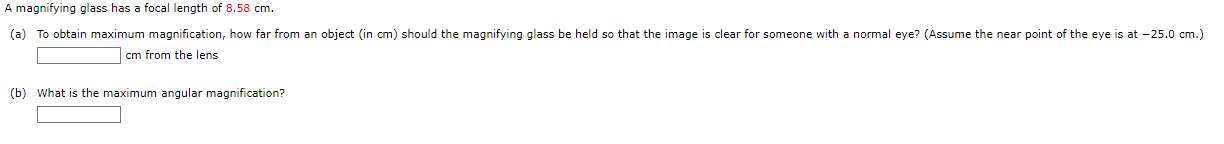 Solved cm from the lens (b) What is the maximum angular | Chegg.com