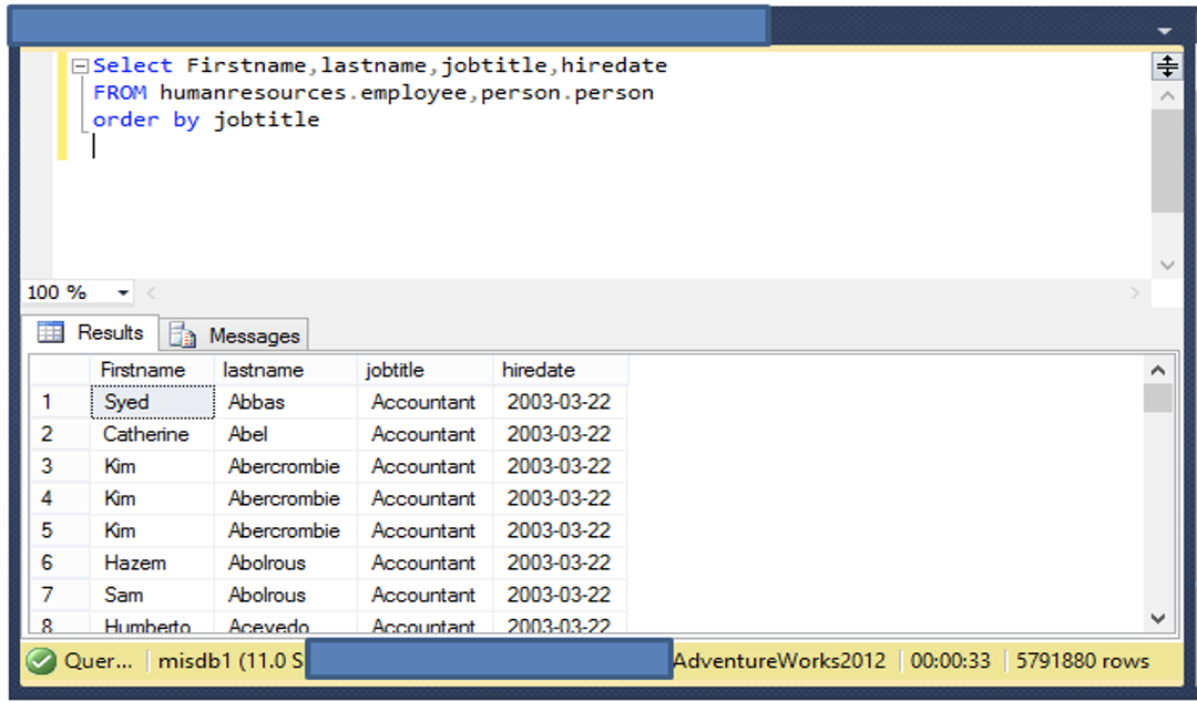 Solved Microsoft SQL Server What is wrong with the join of | Chegg.com