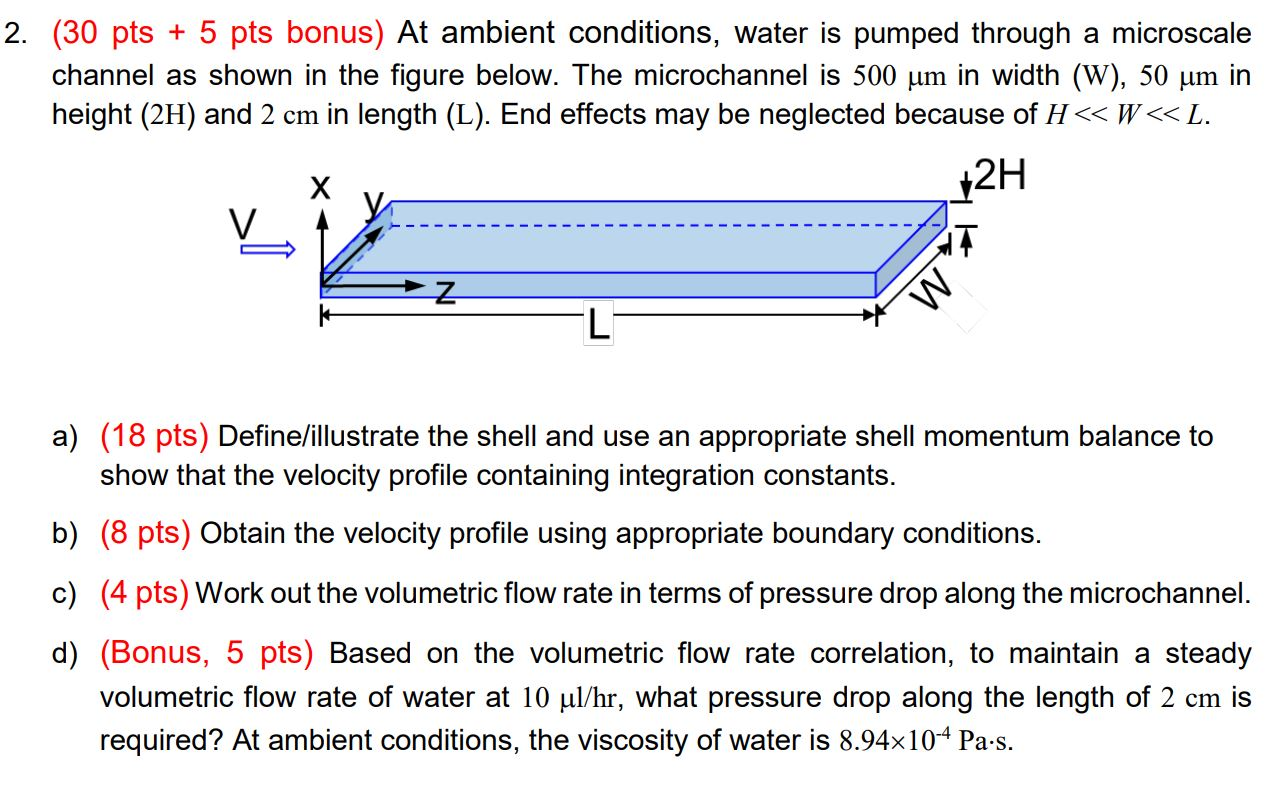 Solved 2. (30 pts + 5 pts bonus) At ambient conditions, | Chegg.com Solved 2. (30 pts + 5 pts bonus) At ambient conditions, | Chegg.com