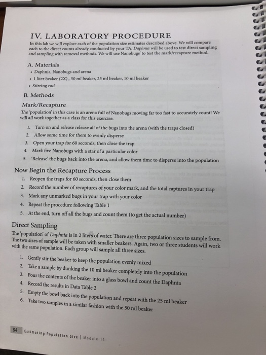 Solved Calculate the Lincoln Peterson and baileys mod | Chegg.com