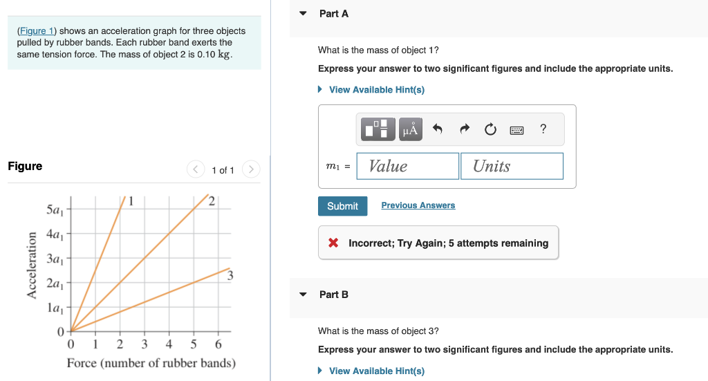Solved (Figure 1) shows an acceleration graph for three | Chegg.com