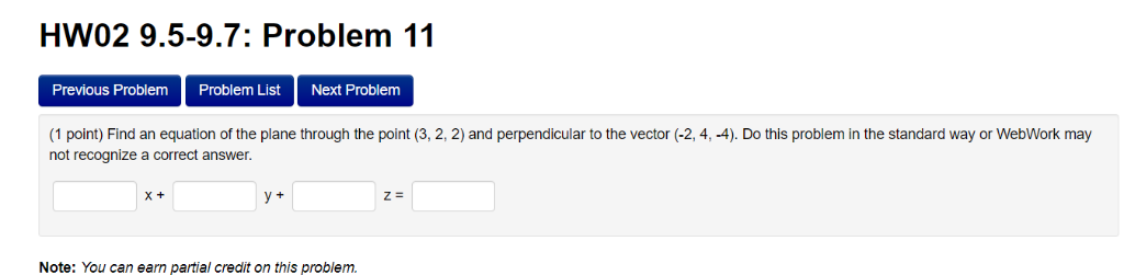 Solved Hw02 95 97 Problem 11 Previous Problem Next