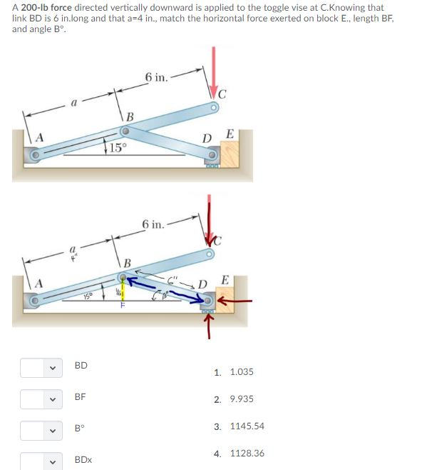 Solved: A 200-lb Force Directed Vertically Downward Is App... | Chegg.com