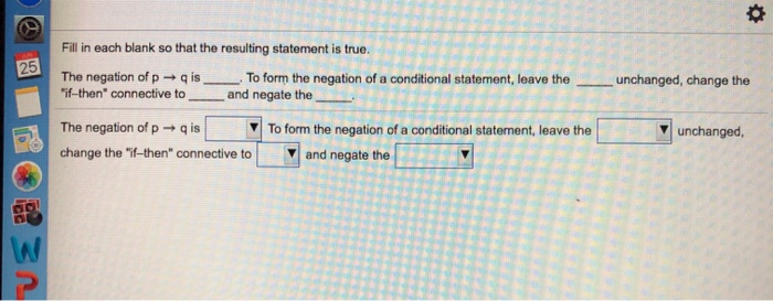Solved Fill in each blank so that the resulting statement is | Chegg.com