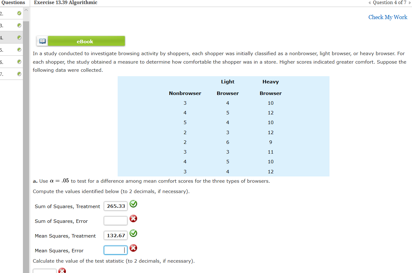 Solved Questions Exercise 13.39 Algorithmic Question 4 of 7 | Chegg.com
