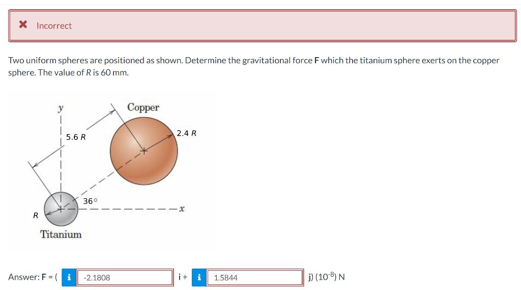 Solved Two uniform spheres are positioned as shown. | Chegg.com