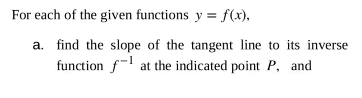 Solved For each of the given functions y = f(x), a. find the | Chegg.com