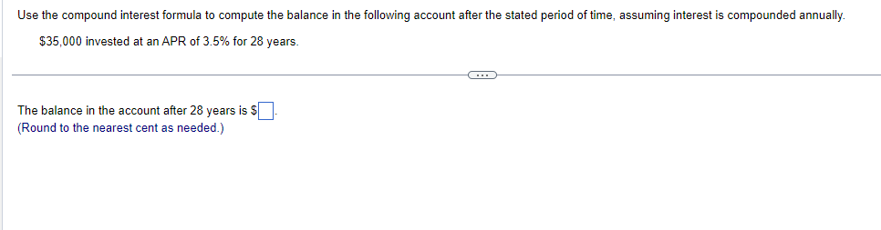 Solved Use the compound interest formula to compute the | Chegg.com