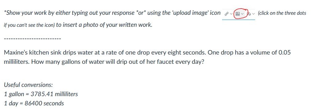 Solved *Show your work by either typing out your response | Chegg.com