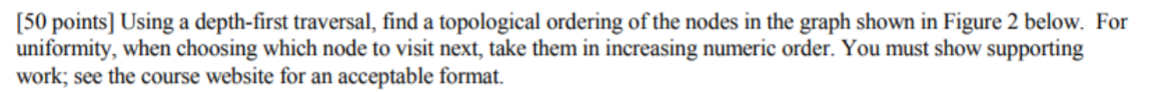 Solved [50 points] Using a depth-first traversal, find a | Chegg.com