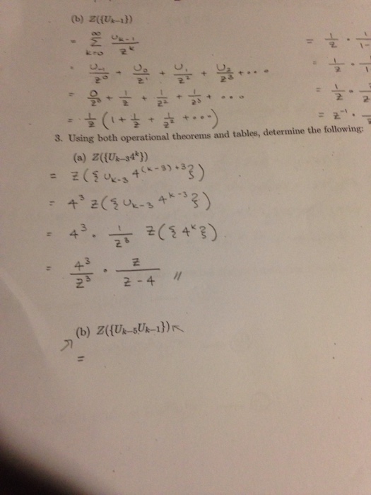 Solved Using both operational theorems and tables, determine | Chegg.com