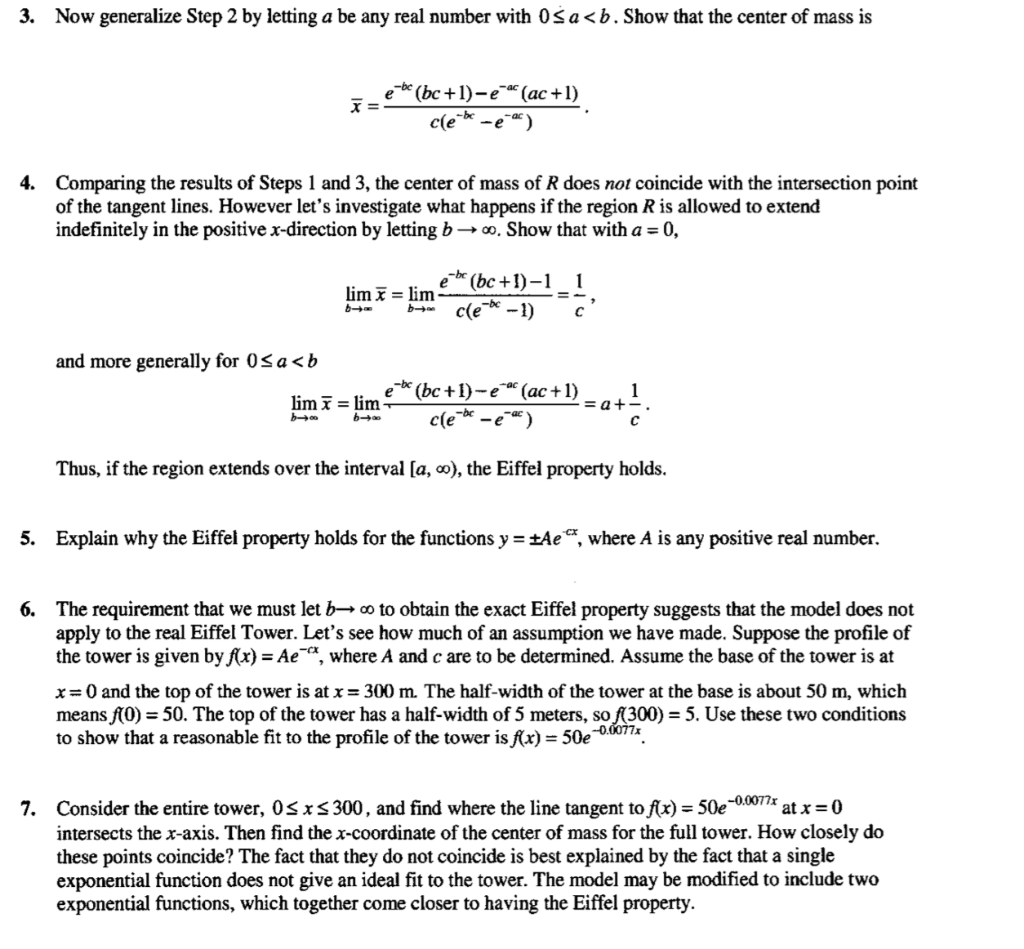 Guided Project 72: The exponential Eiffel Tower | Chegg.com