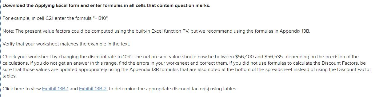 Download the Applying Excel form and enter formulas | Chegg.com