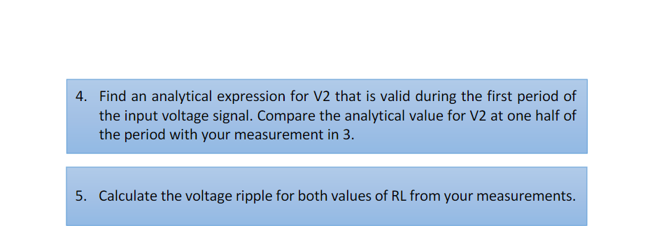 Solved 4. Find an analytical expression for V2 that is valid | Chegg.com