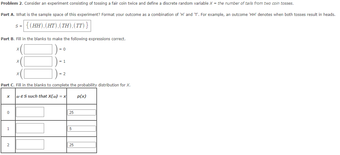 Solved Problem 2. Consider an experiment consisting of | Chegg.com