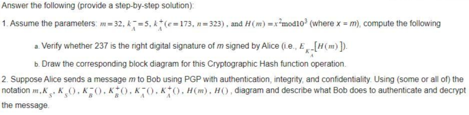 Solved Answer the following (provide ﻿a step-by-step | Chegg.com