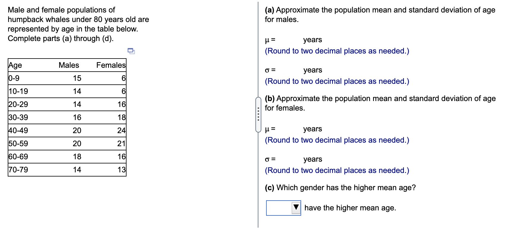 Solved (a) Approximate the population mean and standard | Chegg.com