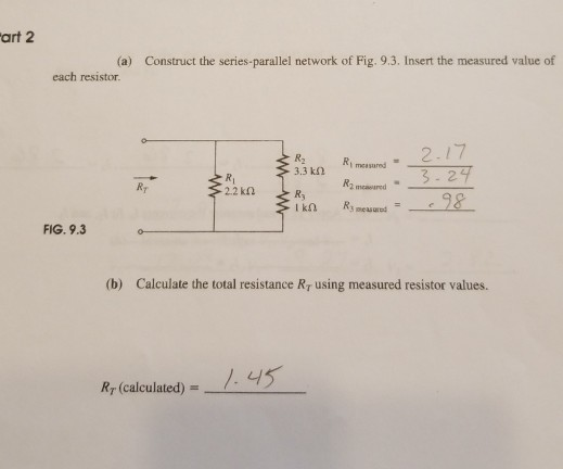 Solved art 2 (a) Construct the series-parallel network of | Chegg.com