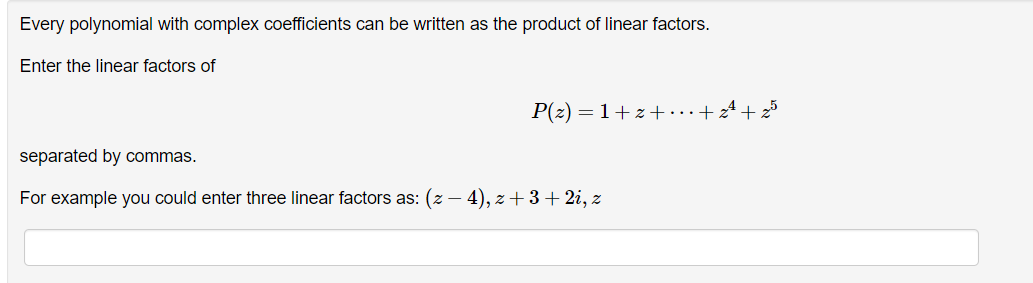 Solved Every polynomial with complex coefficients can be | Chegg.com