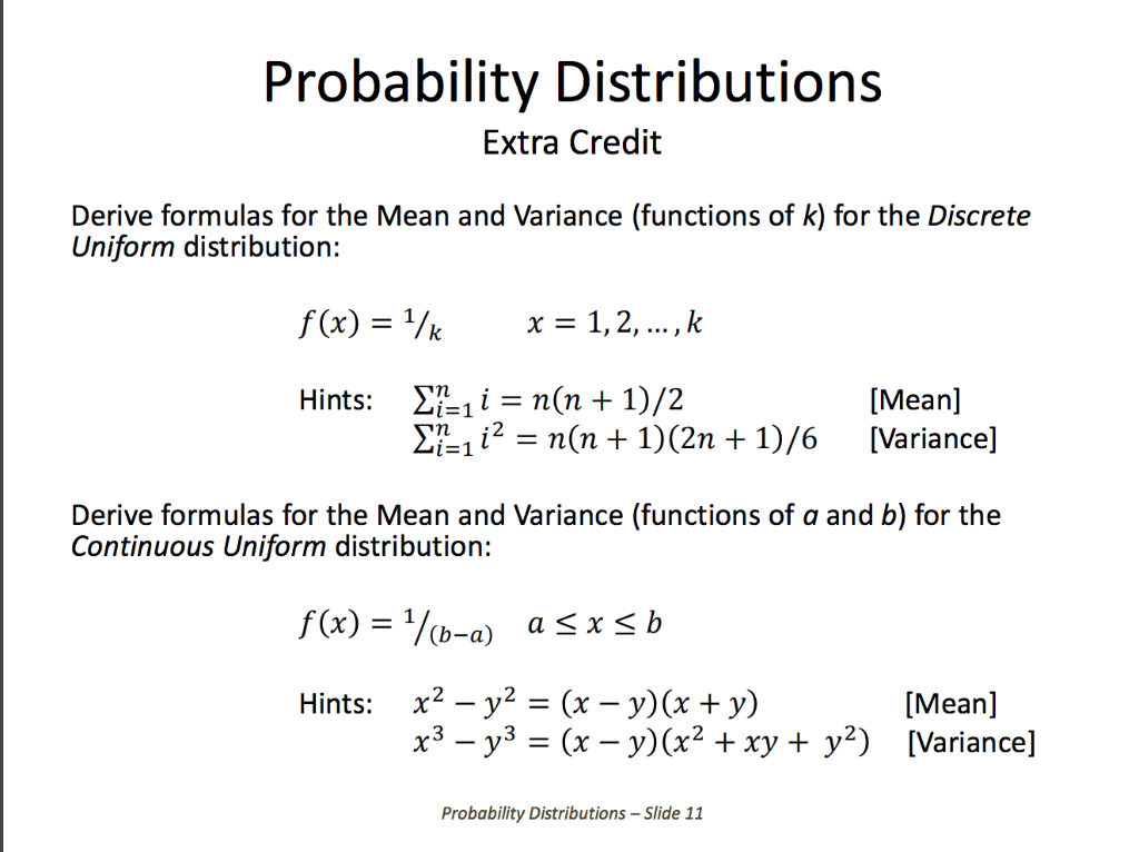 Probability Distribution Probability Distribution