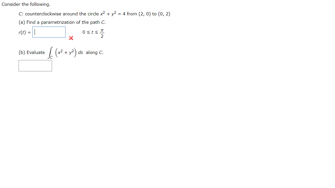Solved Consider the following. C: counterclockwise around | Chegg.com