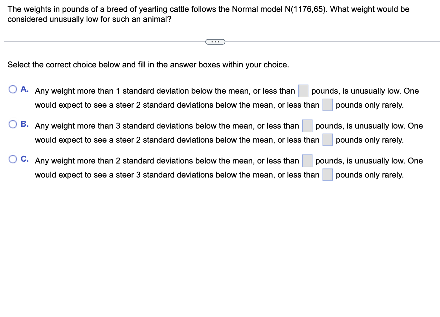 solved-the-weights-in-pounds-of-a-breed-of-yearling-cattle-chegg