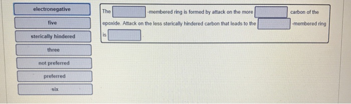 electronegative The epoxide. Attack on the less | Chegg.com