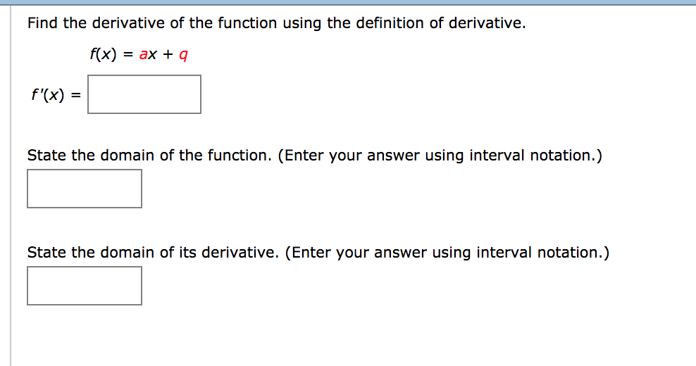 Solved Find the derivative of the function using the | Chegg.com