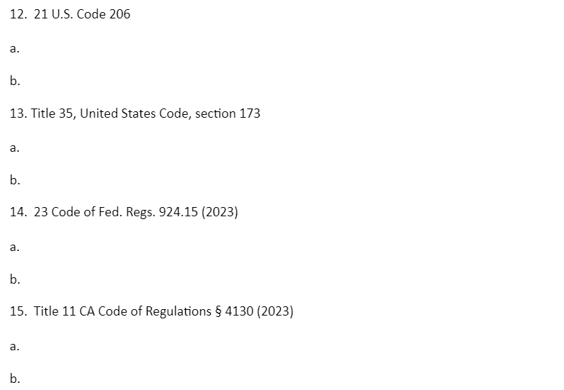 Citation Assignment The citations below each include | Chegg.com