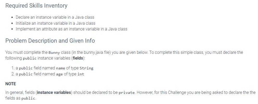 Solved Required Skills Inventory - Declare an instance | Chegg.com Solved Required Skills Inventory - Declare an instance | Chegg.com