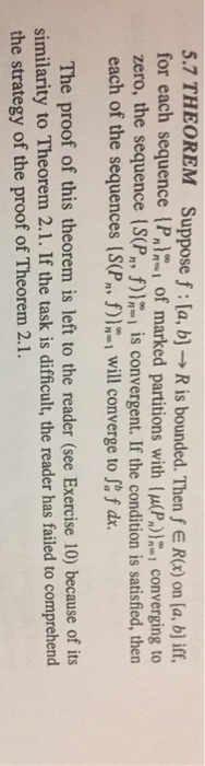 Solved Prove theorem 5.7, use proof of theorem 2.1 as a | Chegg.com Solved Prove theorem 5.7, use proof of theorem 2.1 as a | Chegg.com