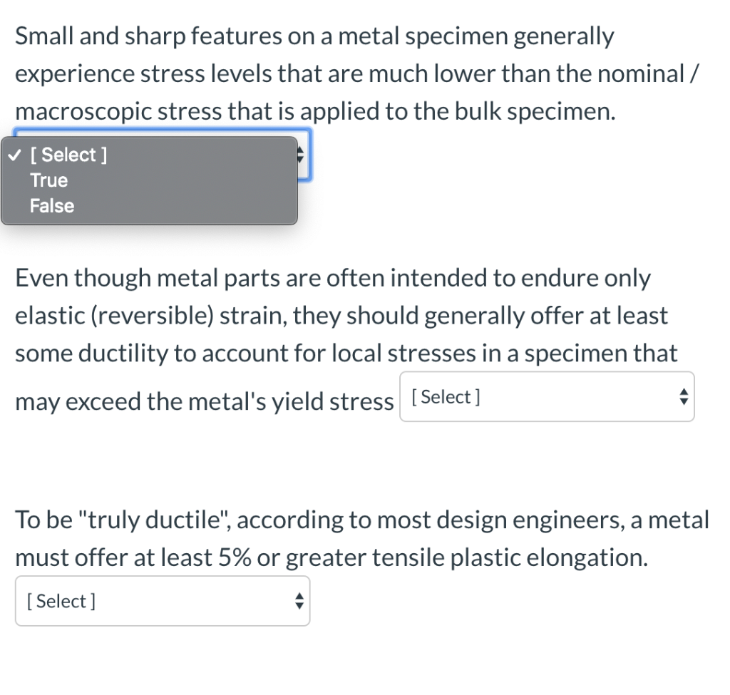Solved Small and sharp features on a metal specimen | Chegg.com