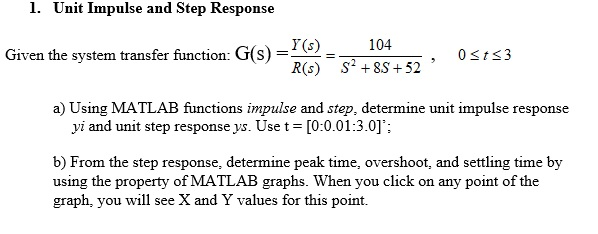 Solved ** How do I find overshoot, and settling time with a | Chegg.com