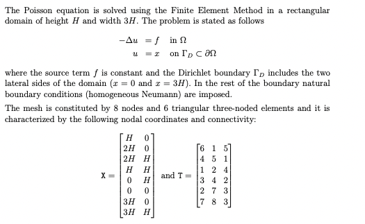 a) Represent graphically the mesh, numbering the | Chegg.com