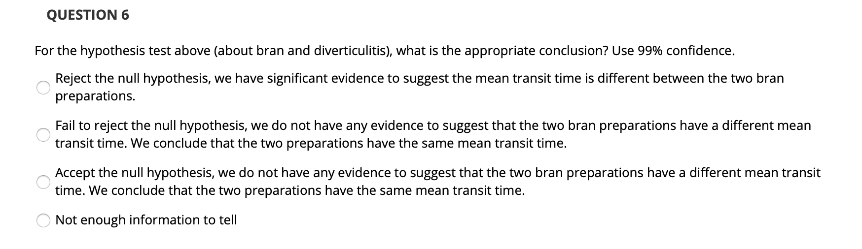 Solved QUESTION 4 The addition of bran has been reported to | Chegg.com