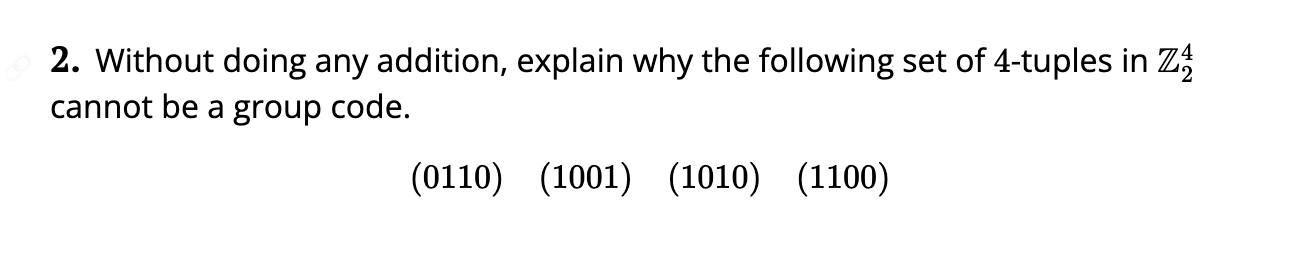 Solved 2. Without doing any addition, explain why the | Chegg.com