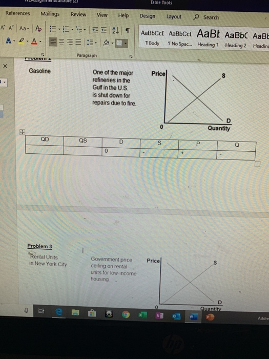Solved Search Ences Mailings Review View Help Design Layout