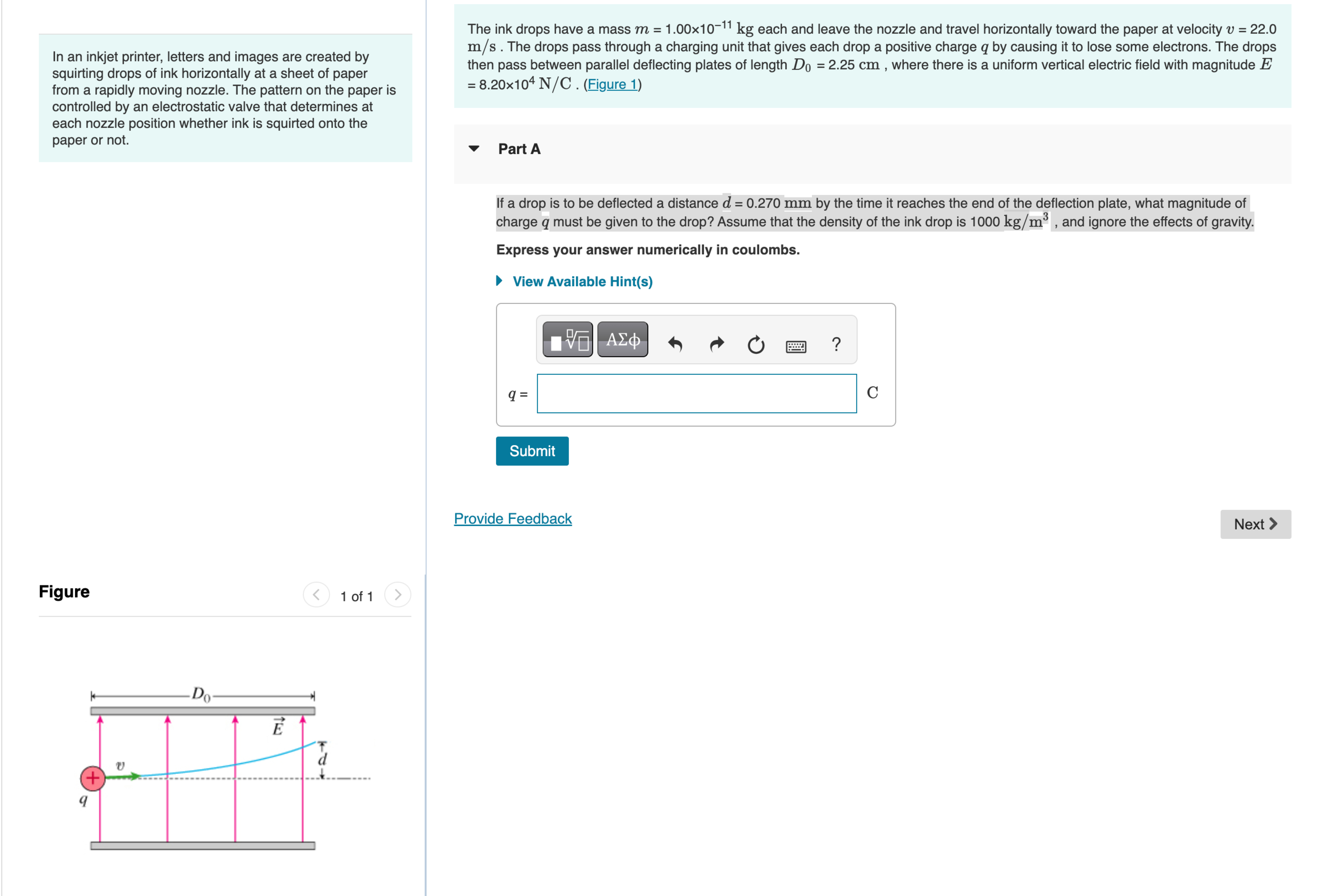 Solved In an inkjet printer, letters and images are created | Chegg.com