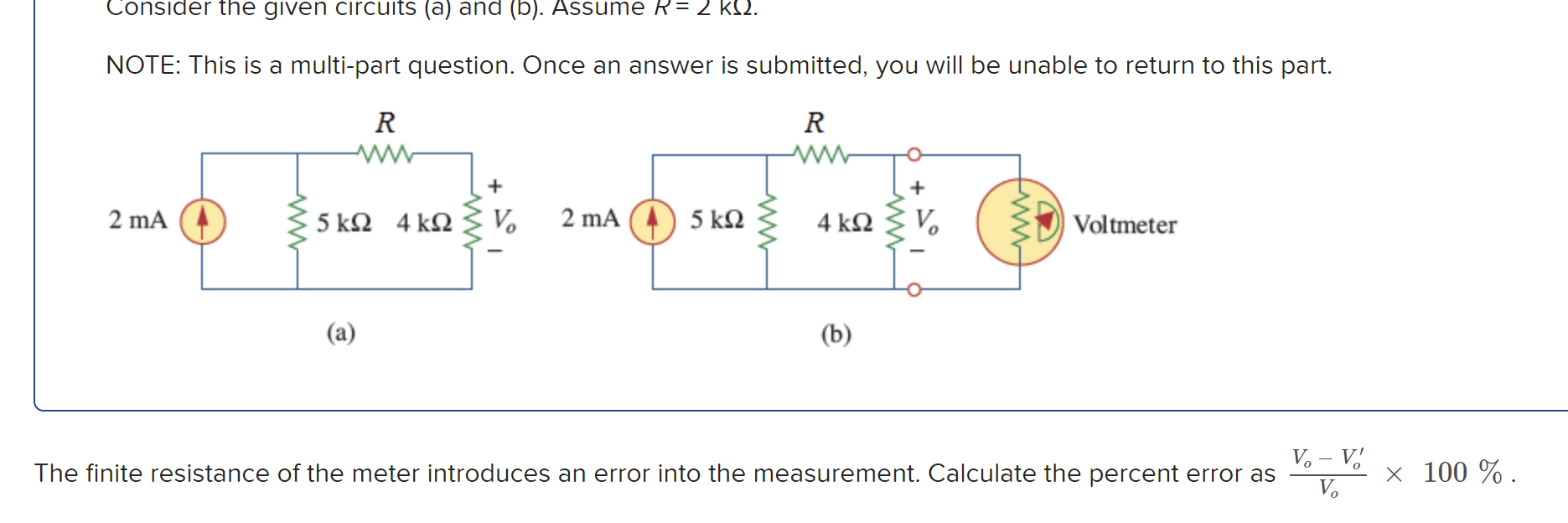 Solved Consider the given circuits (a) ﻿and (b). ﻿Assume | Chegg.com