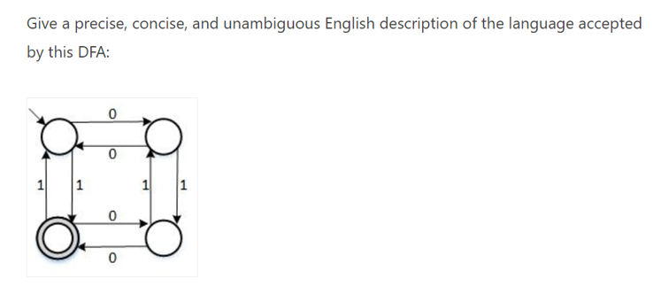 Solved Give a precise, concise, and unambiguous English | Chegg.com
