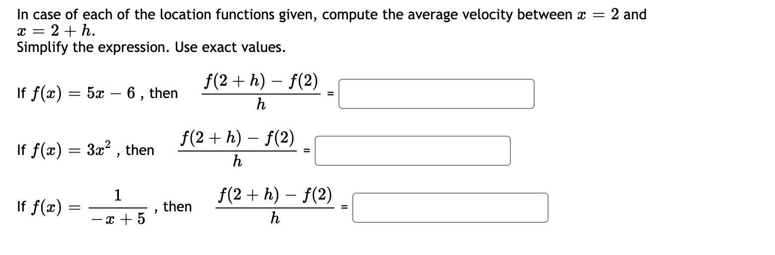 Solved In case of each of the location functions given, | Chegg.com