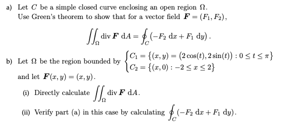 Solved Sledi a) Let C be a simple closed curve enclosing an | Chegg.com