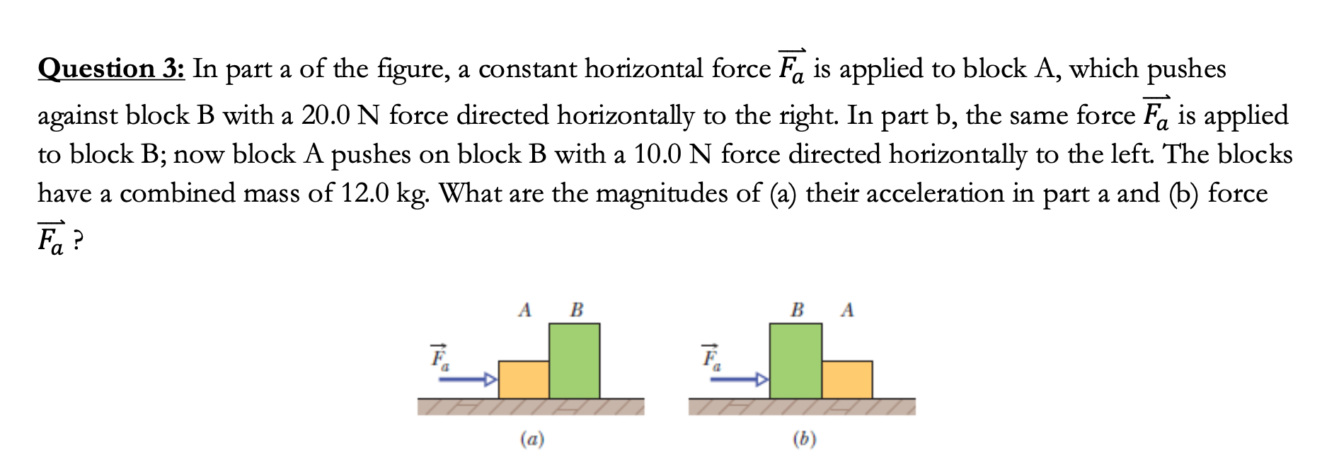 Solved Question 3: In part a of the figure, a constant | Chegg.com